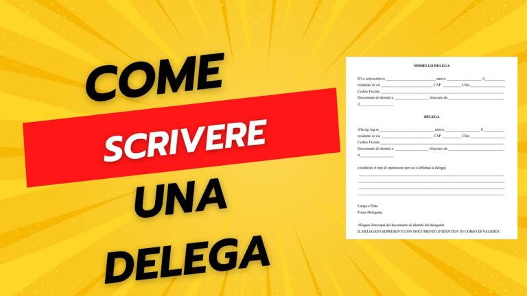 Fac simile delega generica: guida ottimizzata | Actualizado abril 2026