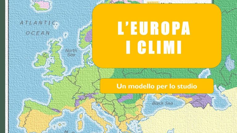 Lo schema dei cambiamenti climatici in Europa | Actualizado diciembre 2025